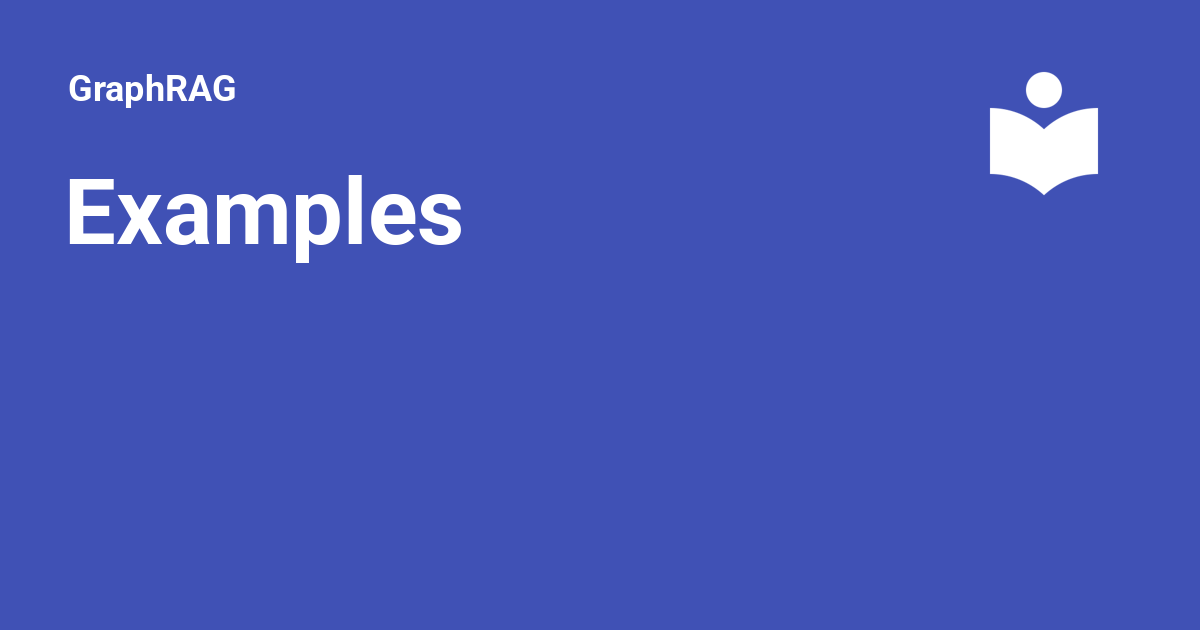 Examples - GraphRAG